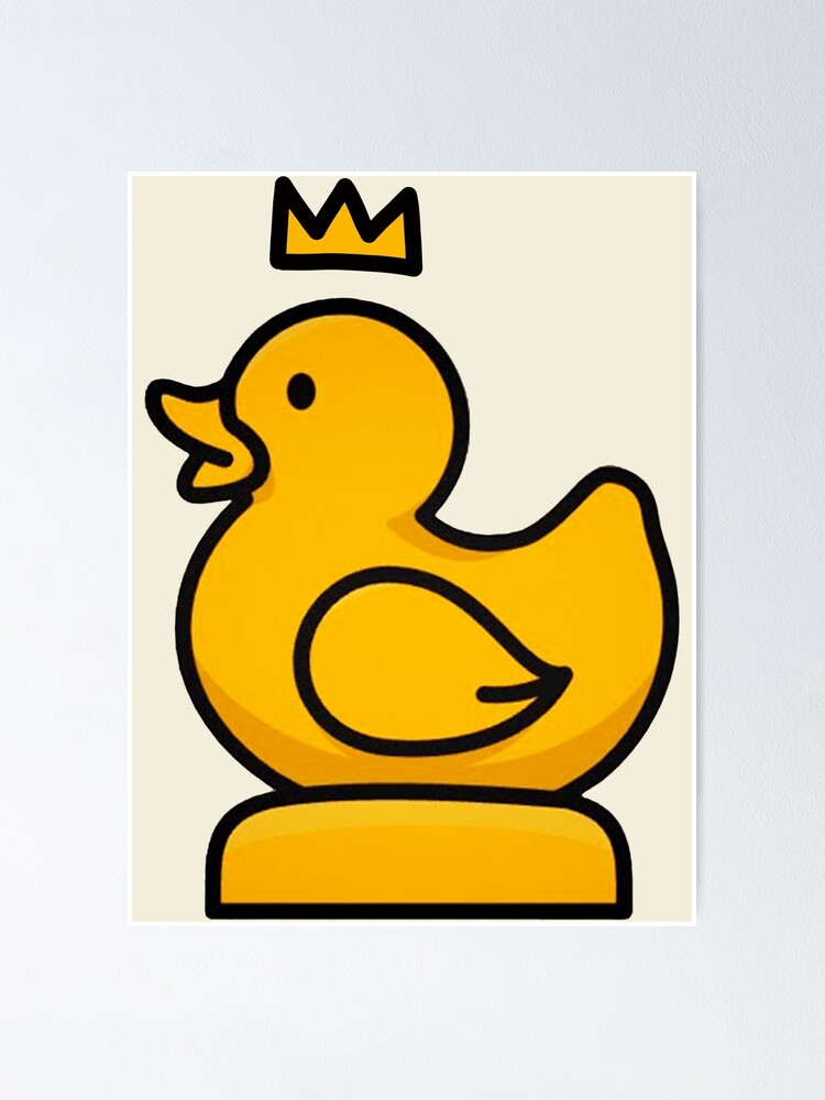 "Duck chess piece - white" Poster for Sale by itisjakob | Redbubble