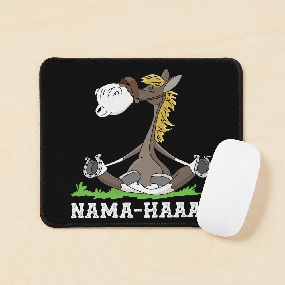 "Funny Horse Humor - Nama-Haaay - Horse Doing Yoga" Sticker for Sale by ...