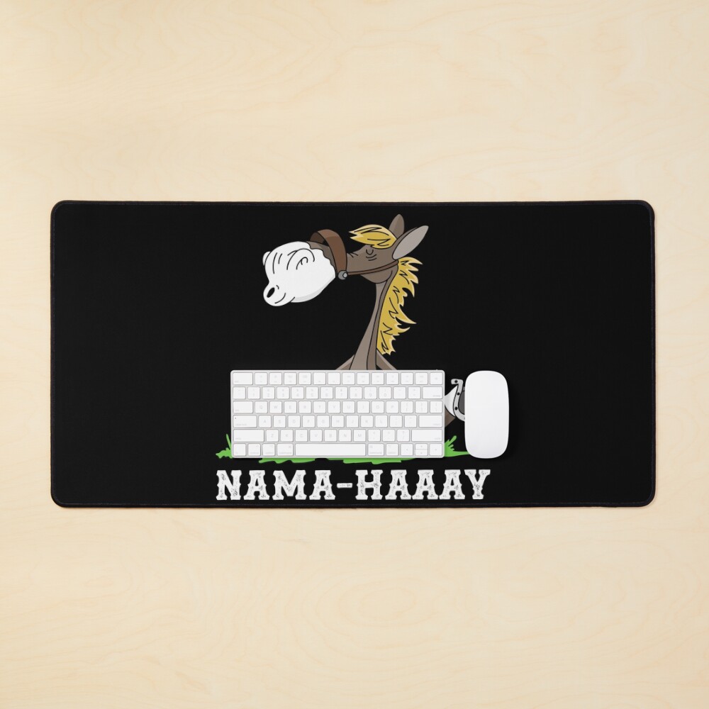 "Funny Horse Humor - Nama-Haaay - Horse Doing Yoga" Sticker for Sale by ...