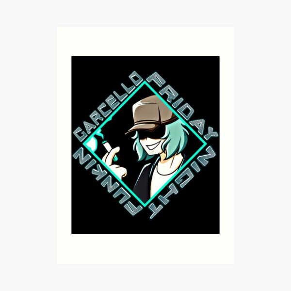 "garcello Fnf friday night funkin " Art Print for Sale by hayallcascoes ...