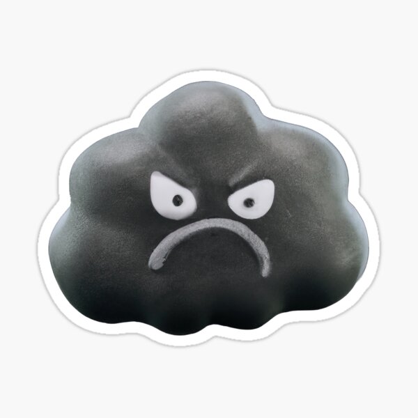 "Grumpy storm cloud" Sticker for Sale by betes-etranges | Redbubble