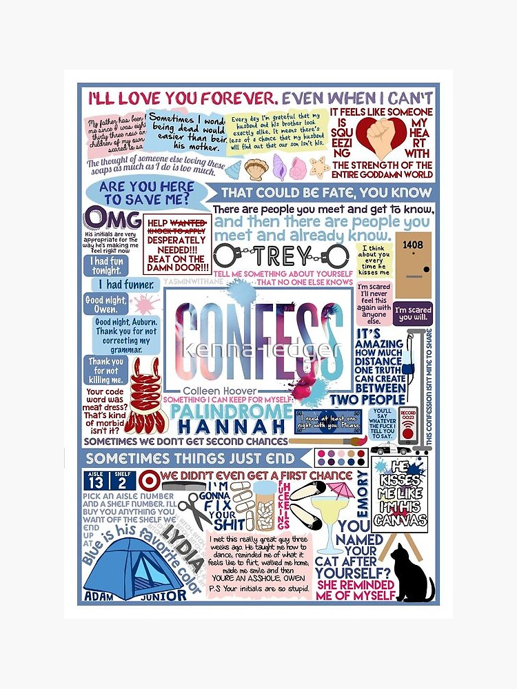 "confess collage" Sticker for Sale by kenna-ledger | Redbubble