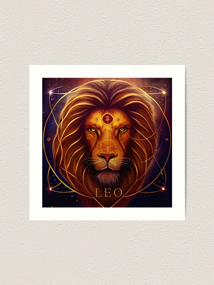 "Zodiac Sign LEO - Fantasy Illustration of Leo " Art Print for Sale by ...