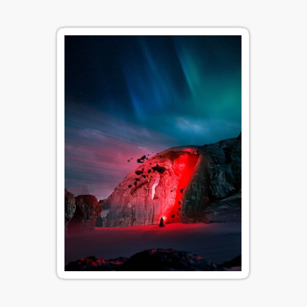 "Illuminated Cave" Sticker for Sale by Shaheen01 | Redbubble