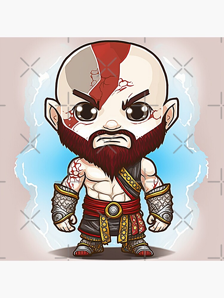 "Chibi God Of War Kratos " Poster for Sale by fallen1art | Redbubble