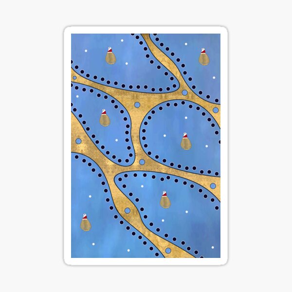 "Royal Bird Ponds" Sticker for Sale by ImperialLily | Redbubble