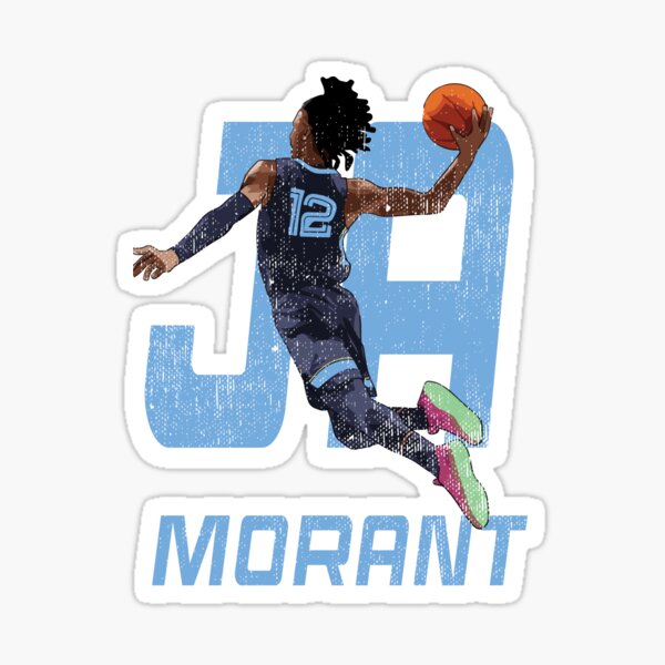 "JA MORANT DUNK " Sticker for Sale by CHITO-X | Redbubble