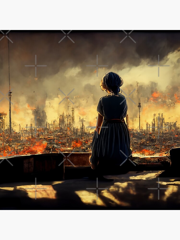 "Sad Girl In Rooftop" Poster for Sale by RoboLuna | Redbubble