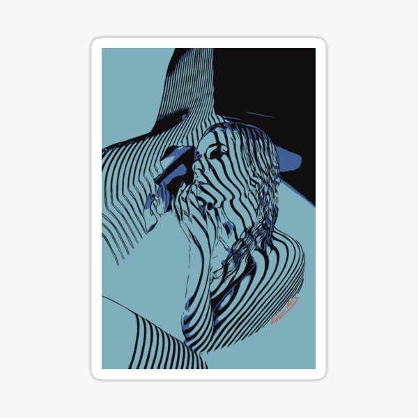 "Abstract light through window, female bathing " Sticker for Sale by ...