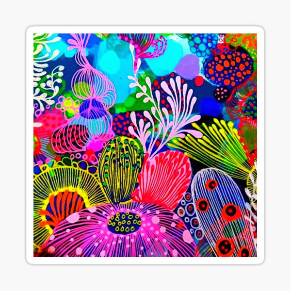 "Aboriginal australia dreamtime contemporary artwork" Sticker for Sale ...