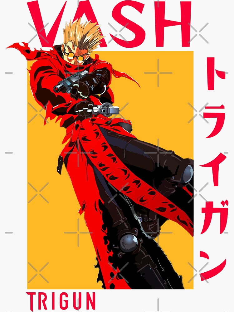 "Vash the Stampede" Sticker for Sale by AH1Design | Redbubble