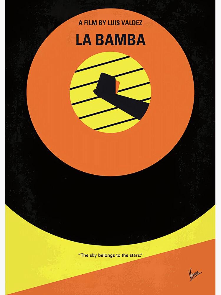 "no797 my la bamba minimal movie poster chungkong art" Sticker for Sale ...