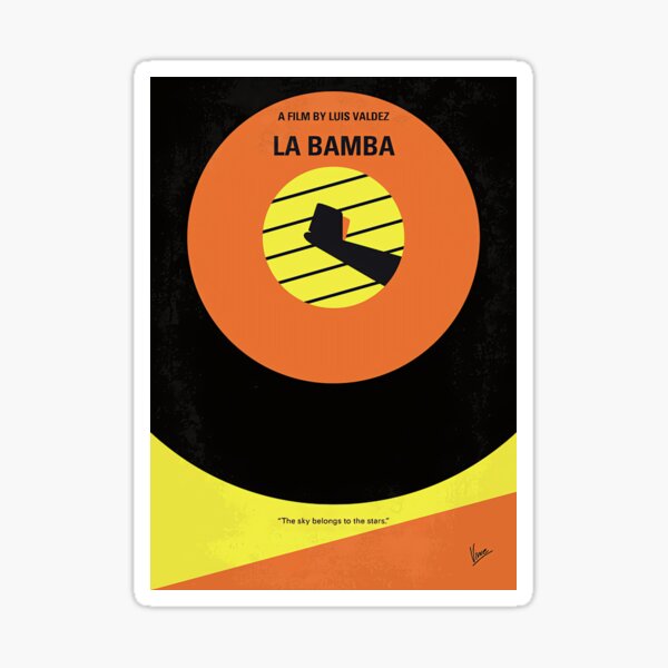 "no797 my la bamba minimal movie poster chungkong art" Sticker for Sale ...