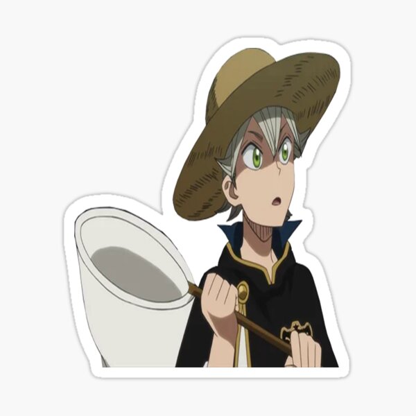 "ASTA BLACK CLOVER" Sticker for Sale by animefanx | Redbubble