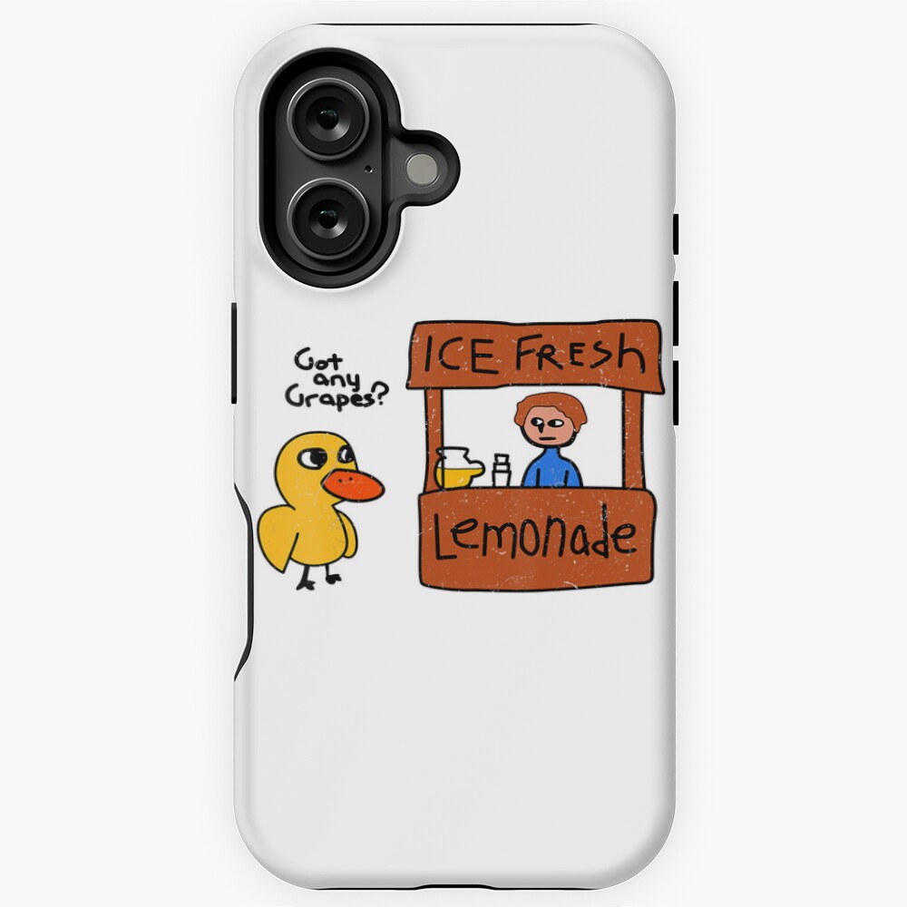 "Ice Fresh Lemonade Got Any Grapes Duck Funny" Sticker for Sale by ...