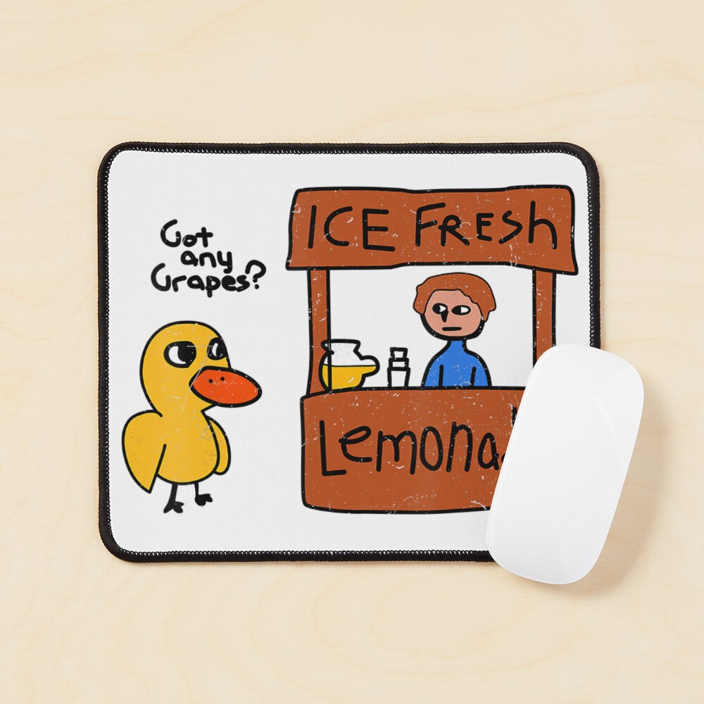 "Ice Fresh Lemonade Got Any Grapes Duck Funny" Sticker for Sale by ...