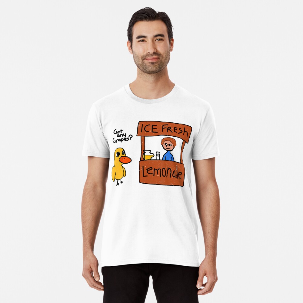"Ice Fresh Lemonade Got Any Grapes Duck Funny" Sticker for Sale by ...