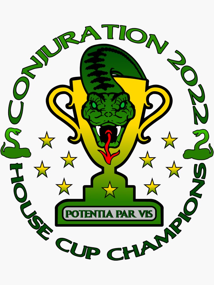 "2022 CONjuration House Cup Champions" Sticker for Sale by TERITCOWART ...