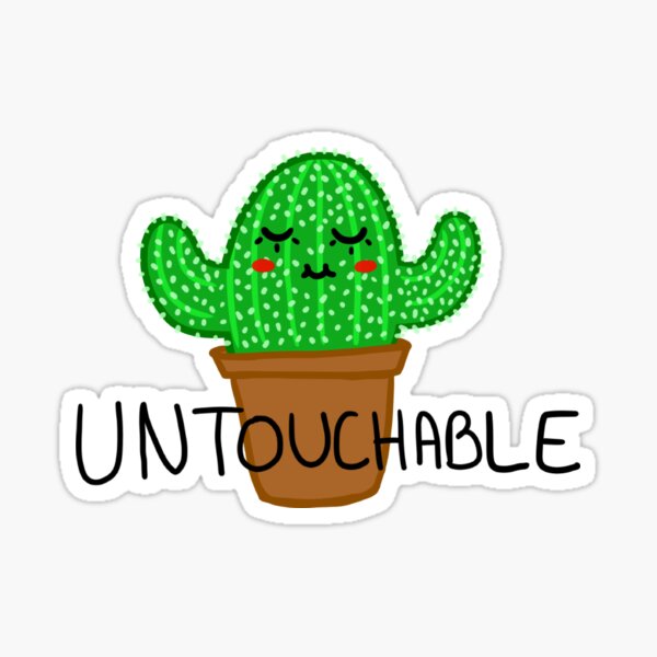 "untouchable" Sticker for Sale by bloosclues | Redbubble