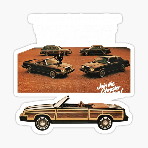 "CHRYSLER LEBARON " Sticker for Sale by delsookhanq | Redbubble