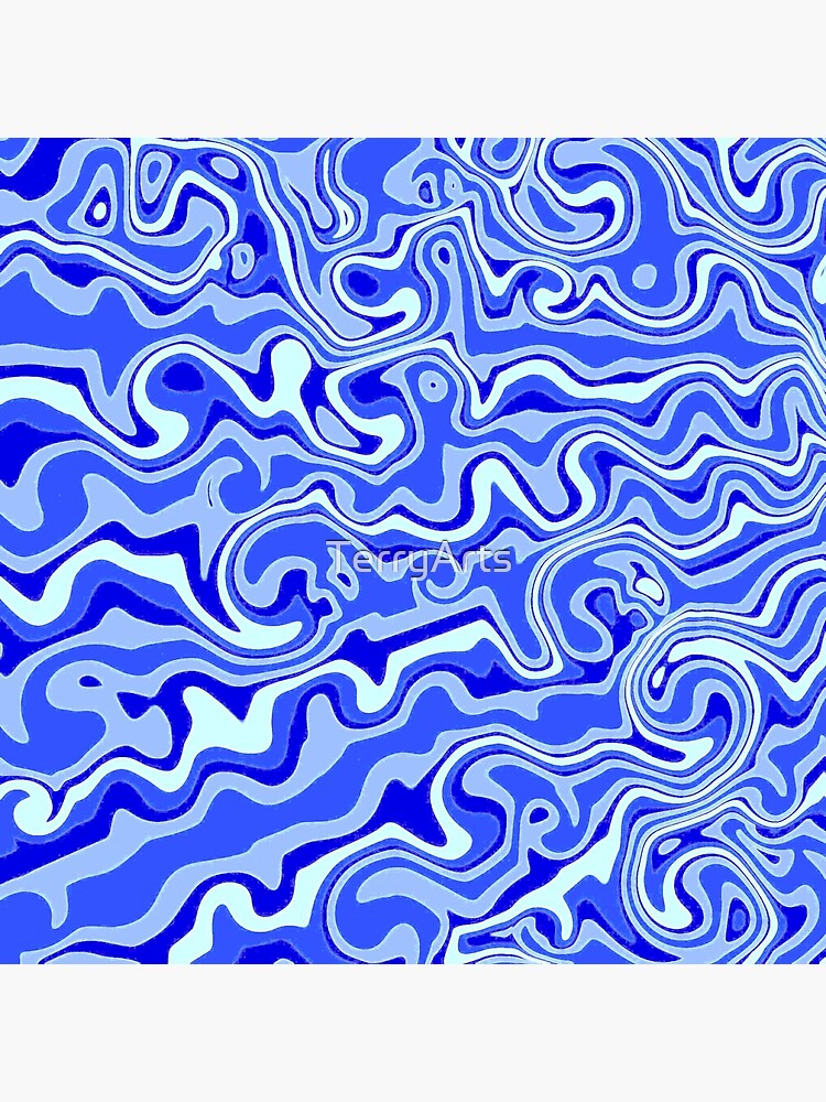 "Bumpy Lines Liquid Swirl Lines Funky Modern Abstract Art 5 of 6 ...