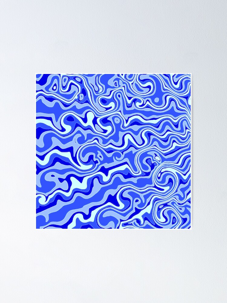 "Bumpy Lines Liquid Swirl Lines Funky Modern Abstract Art 5 of 6 ...
