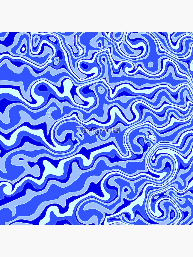 "Bumpy Lines Liquid Swirl Lines Funky Modern Abstract Art 5 of 6 ...