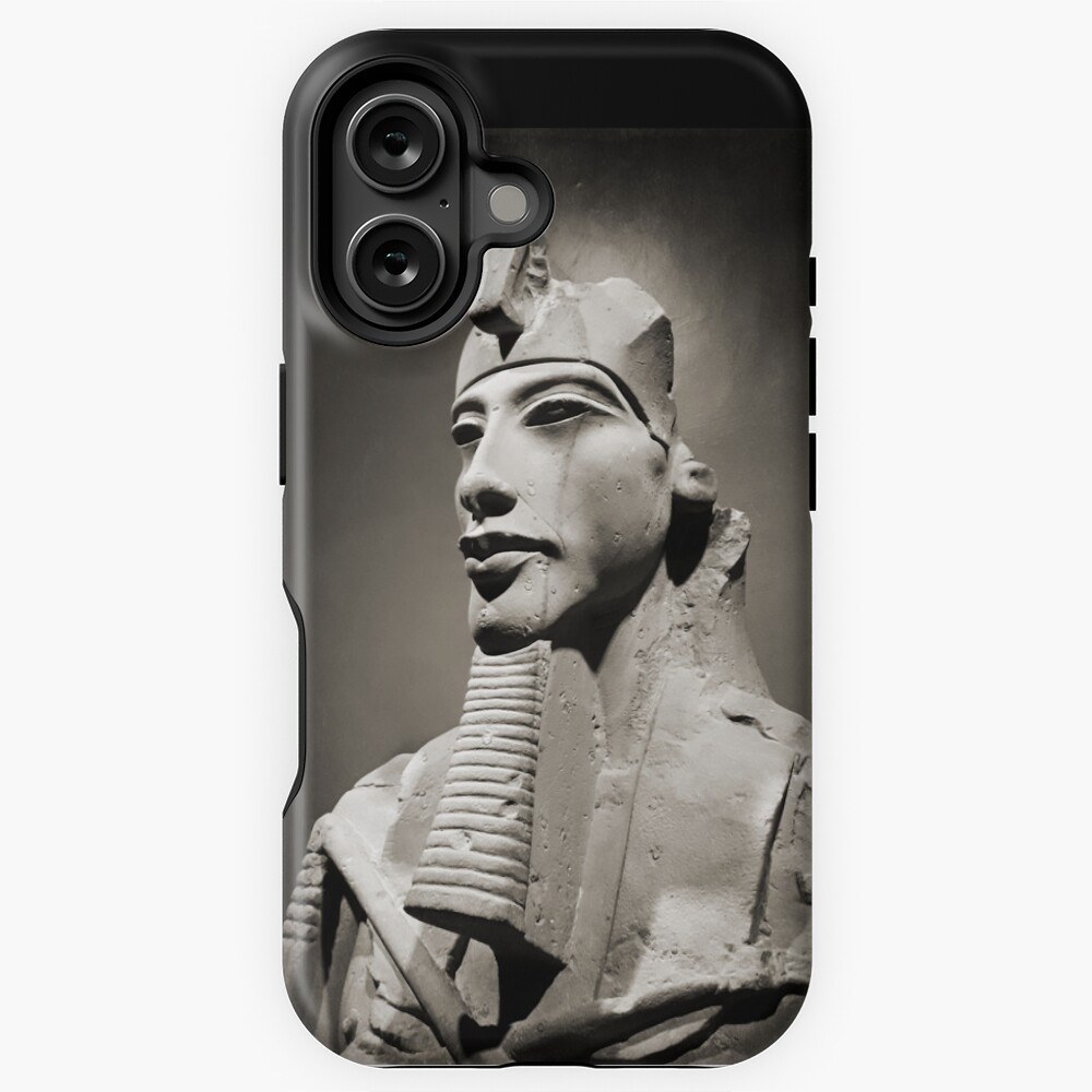 "Pharaoh Akhenaten, Black and white, vintage, archaeological museum in ...