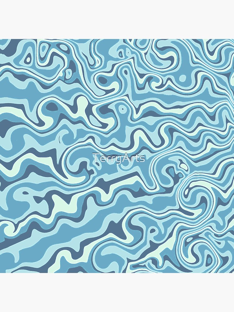 "Bumpy Lines Liquid Swirl Lines Funky Modern Abstract Art 6 of 6 ...