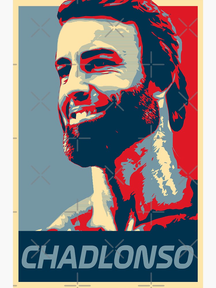 "Chadlonso For President" Sticker for Sale by skyb0rn | Redbubble