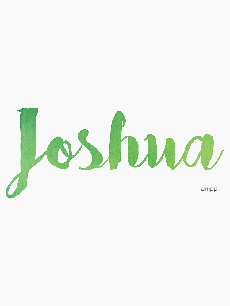 "Joshua" Sticker for Sale by ampp | Redbubble