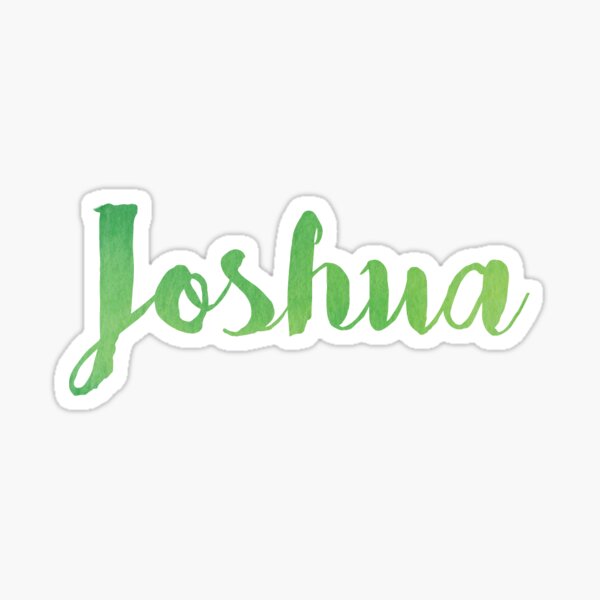"Joshua" Sticker for Sale by ampp | Redbubble