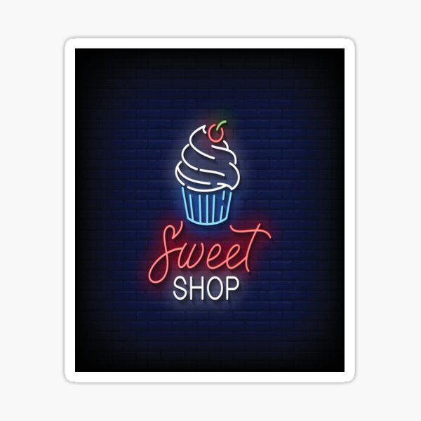 "Neon: Sweet Shop" Sticker for Sale by mturns57 | Redbubble