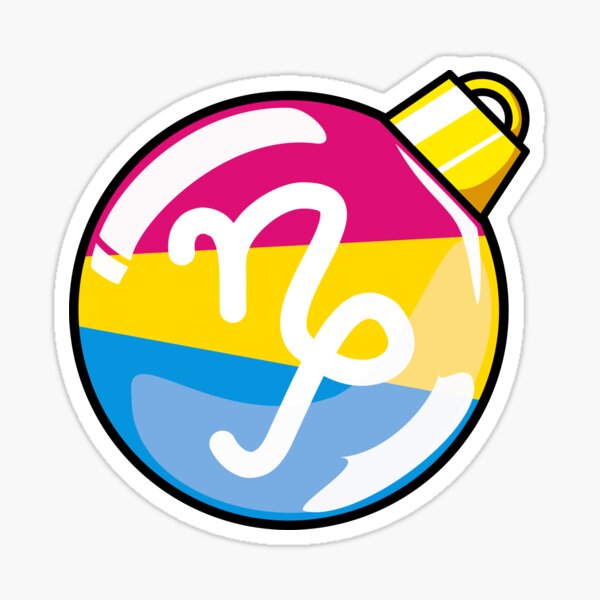 "Pan Flag Ornament Capricorn" Sticker for Sale by AguaEmpress | Redbubble