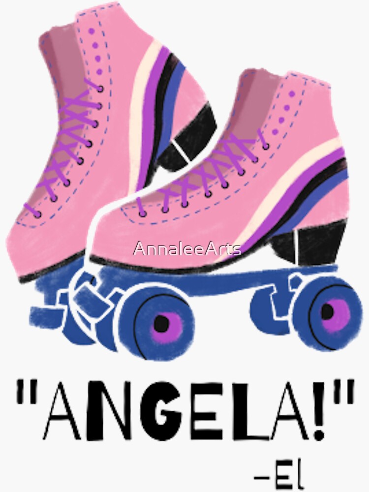 ""Angela!" Stranger Things El" Sticker for Sale by AnnaleeArts | Redbubble