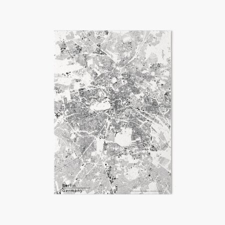 Lámina rígida «Berlín - Mapa de la ciudad / Mapa / Plano de la figura ...