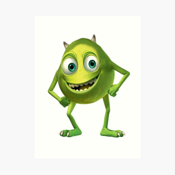 Impression artistique « Mike Wazowski Deux yeux Mike Wazowski Deux yeux ...