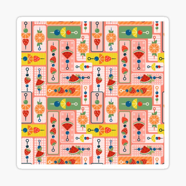 "Sweet fruits canape" Sticker for Sale by Capictures | Redbubble