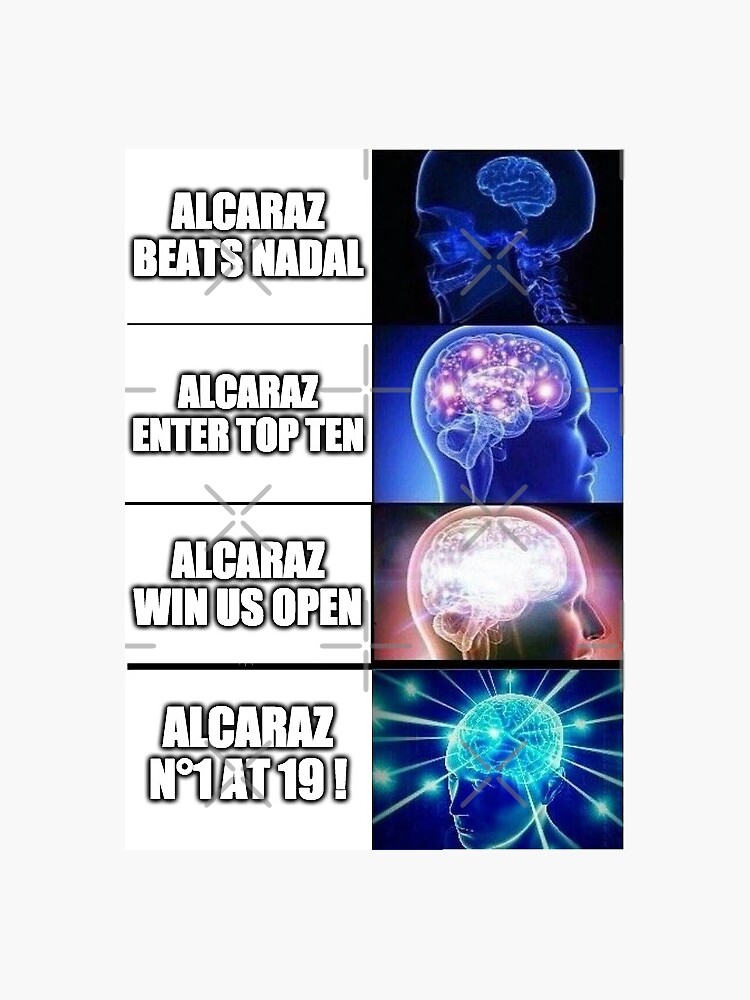 "Tennis Memes - Alcaraz Meme" Sticker for Sale by TieBreak-Tennis ...