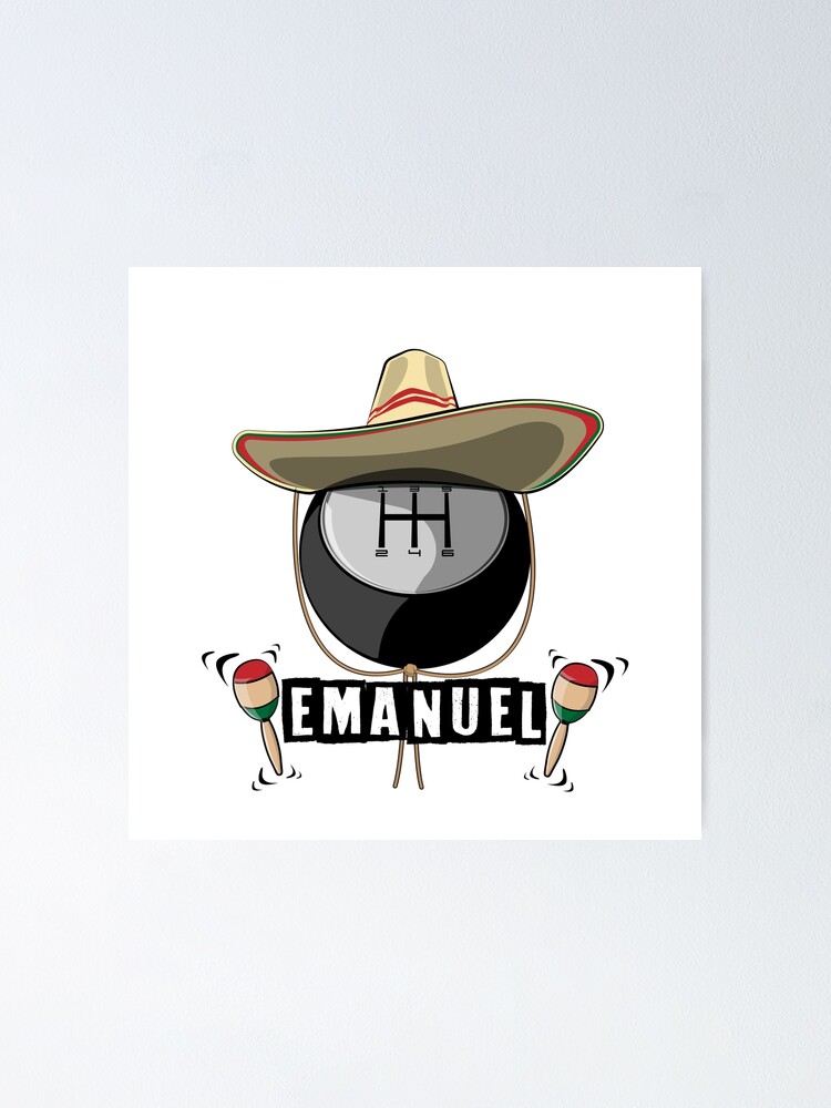 "Emanuel the car guy" Poster for Sale by duyamdesign | Redbubble