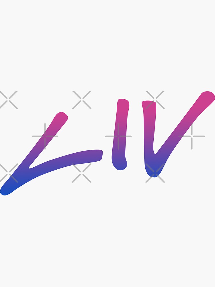 " LIV (Bisexual Pride Flag Edit)" Sticker for Sale by sarascoprox ...