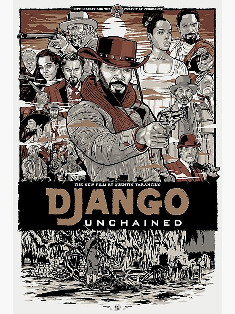 "fonge django design" Sticker for Sale by coralcaba | Redbubble