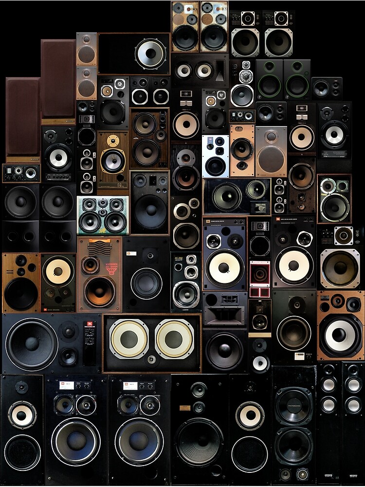 "Speakers" Poster for Sale by Bulografik | Redbubble