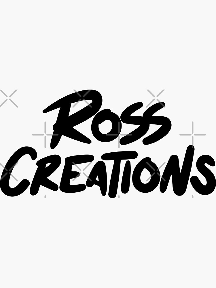 "Rosscreations Merch Ross Creations Logo" Sticker for Sale by ...