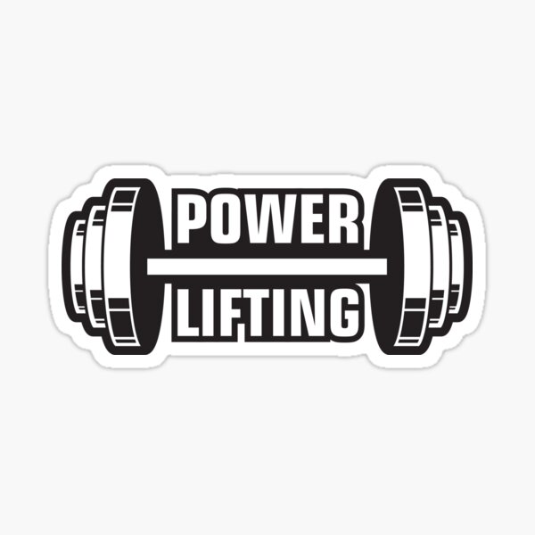 "POWER LIFTING" Sticker for Sale by emprint-art | Redbubble