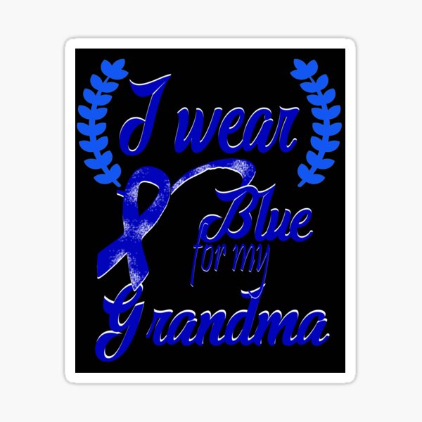 Pegatina «Llevo azul oscuro para la conciencia del cáncer de colon de ...