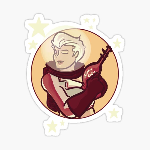 "nuka girl " Sticker for Sale by ink-pocket | Redbubble