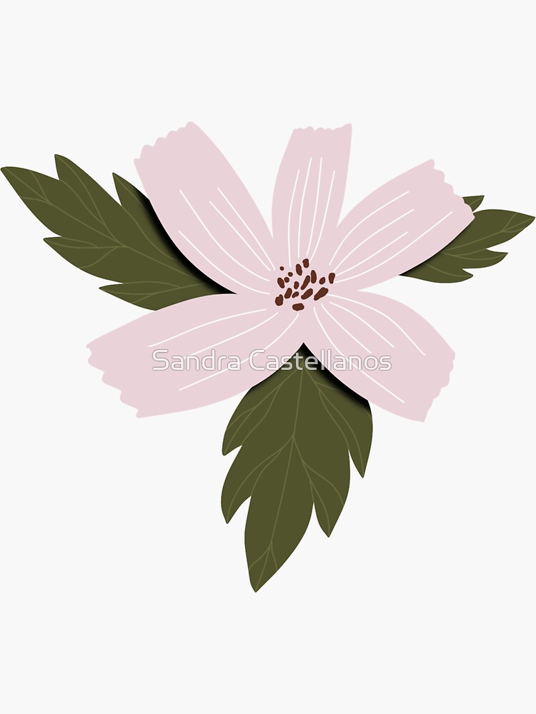 " Minimalist flower" Sticker for Sale by LadyCases | Redbubble