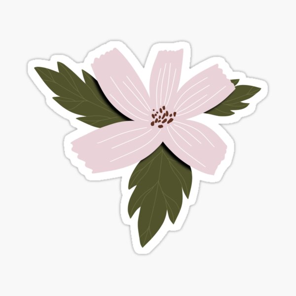 " Minimalist flower" Sticker for Sale by LadyCases | Redbubble