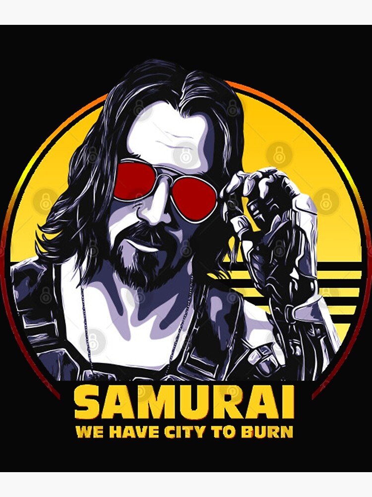 "Cyberpunk - Johnny Silverhand - Samurai" Poster for Sale by ...